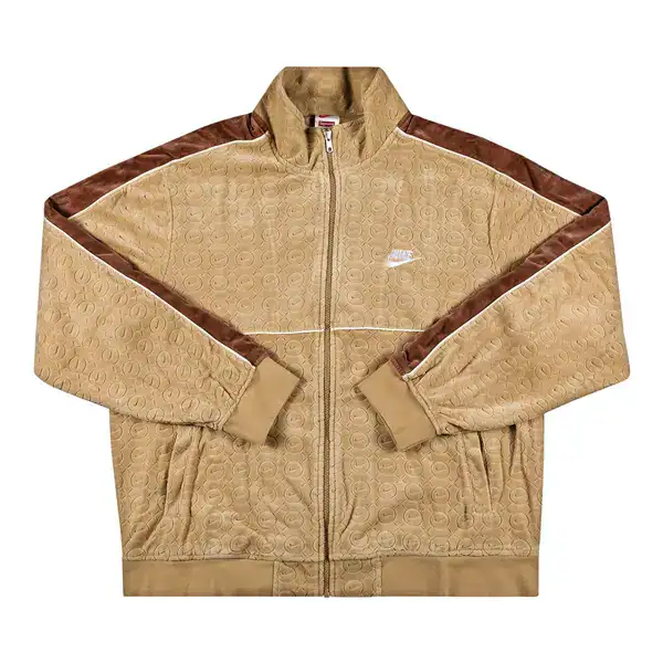 Supreme X Nike Velour Track Jacket - Tan | Editorialist