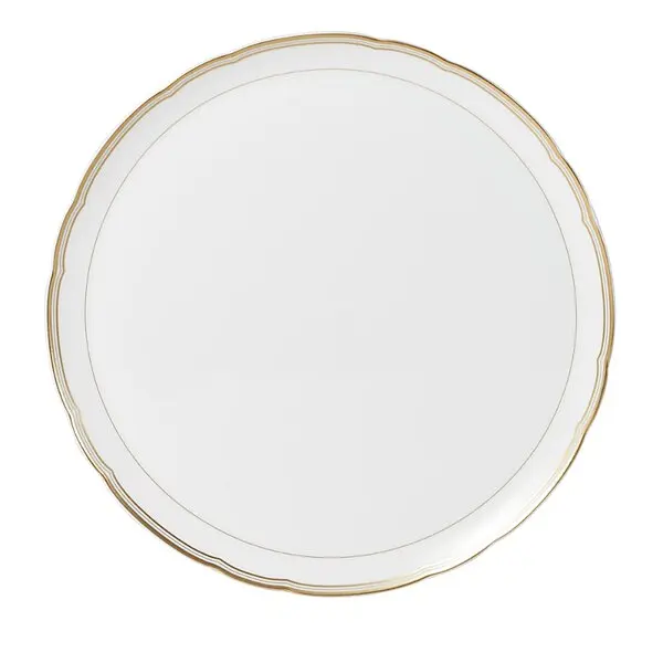Bernardaud Pompadour Round Tart Platter - White/gold