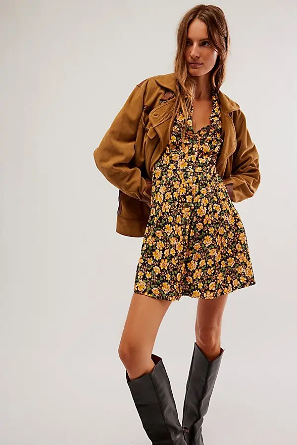 knee length dresses for ladies ANINE BING | Mia Dress in Sand Seashell