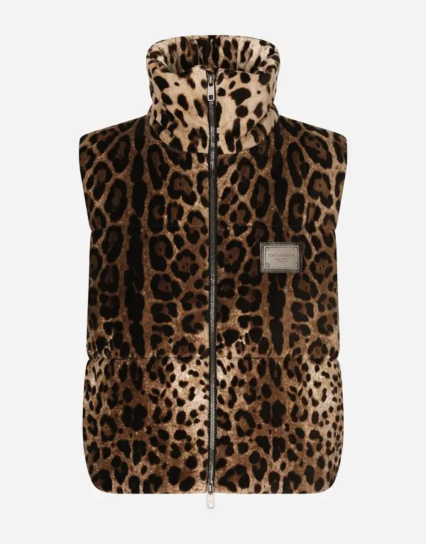 Dolce & Gabbana Leopard-print Velvet Jacket - Animal Print