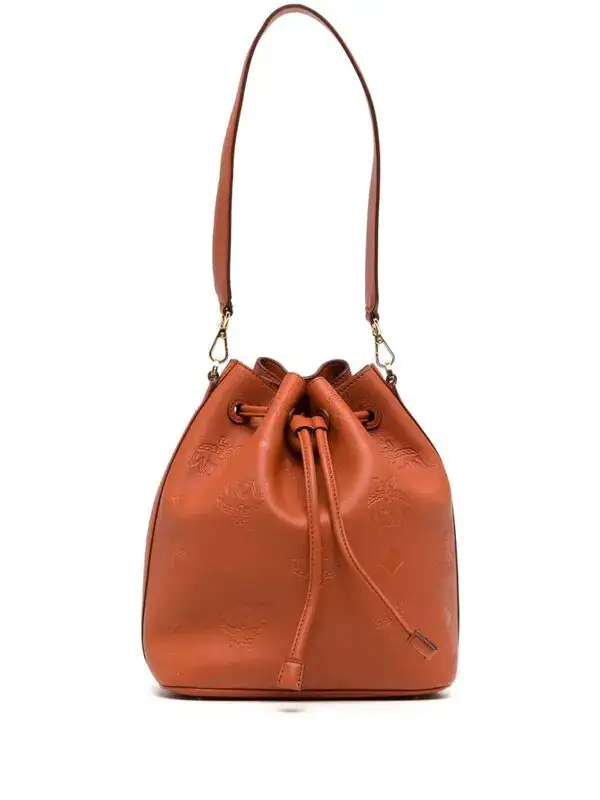 Mcm Medium Dessau Monogram Bucket Bag In Brown - 50% Off  display picture 1