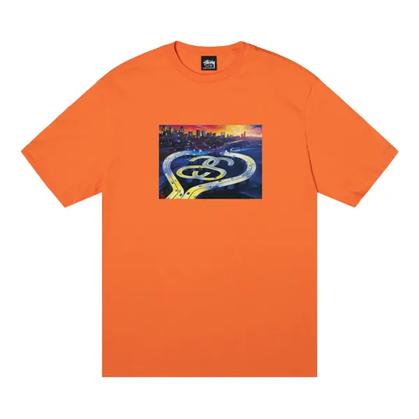 StÜssy Ss Highway Tee 'coral - Orange