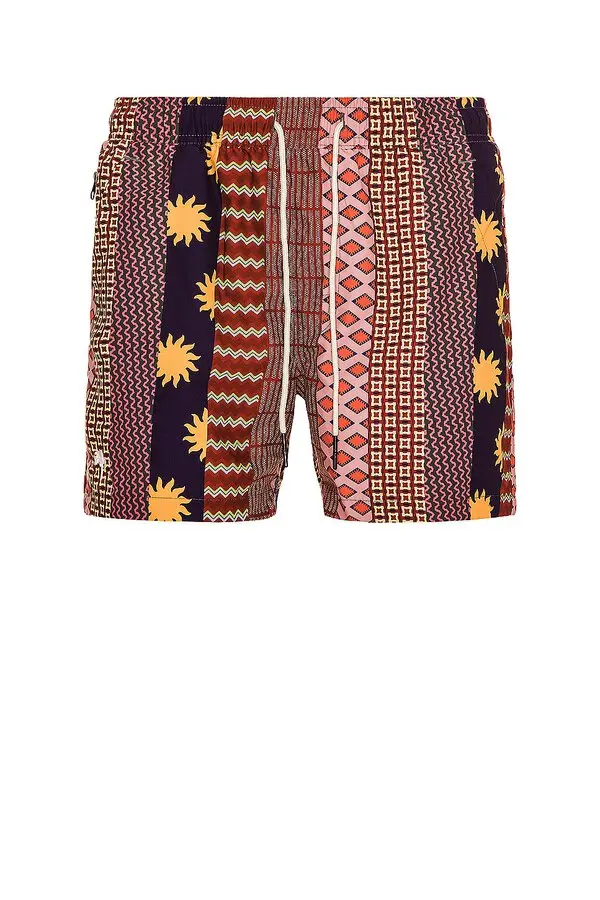 Oas Swim Trunk In Pink - Mixtape