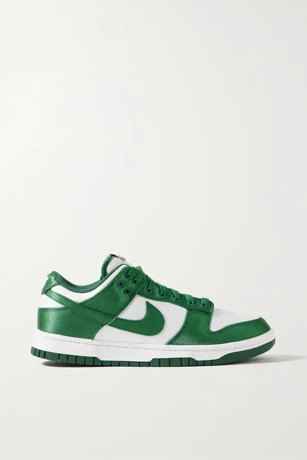 Nike Dunk Low Satin Sneakers - White