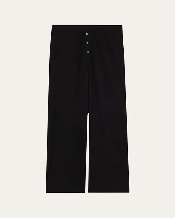 Guest In Residence Everywear Cashmere Knit Relaxed Pants - Black