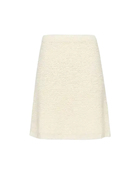 Prada Wool Bouclé Knit Skirt - Bianco