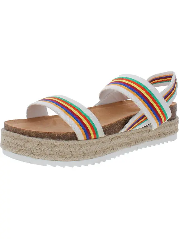 Buy POP Rocky Espadrille Slingback Flatform Sandals - Multi At 71% Off ...