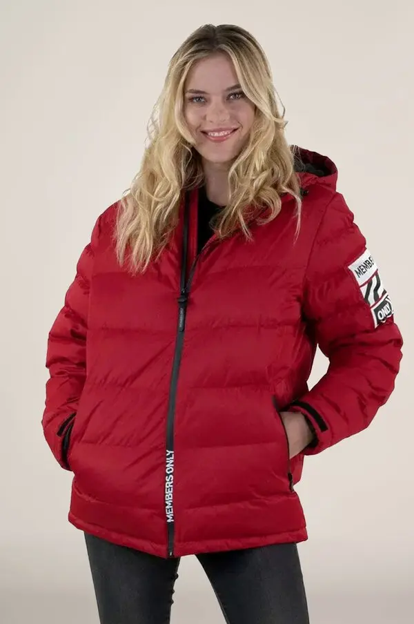 Buy MEMBERS ONLY Twill Puffer Oversized Jacket - Red At 39% Off ...