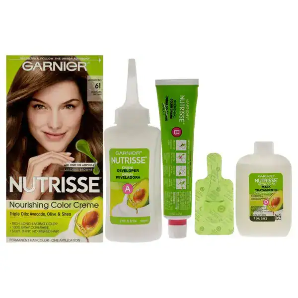 Buy Garnier Nutrisse Nourishing Color Creme 61 Light Ash For 1 ...