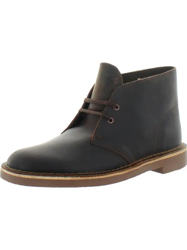 Buy Clarks Bushacre 2 Leather Ankle Desert Boot - Grey At 43% Off ...
