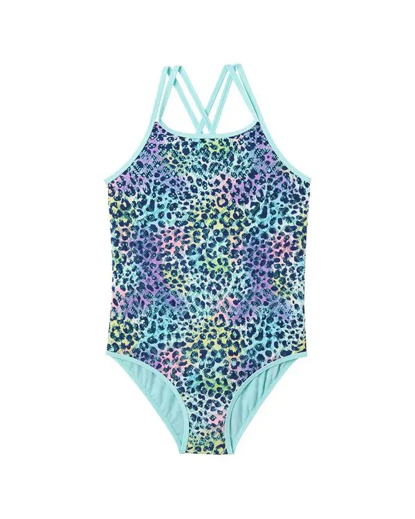 Buy LIMITED TOO Crochet Cheetah Print Onepiece - Blue At 79% Off ...