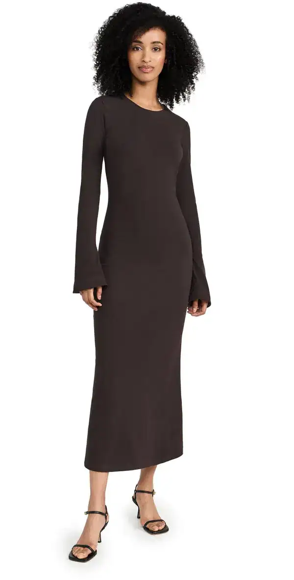 knee length dresses for ladies Bohemian Lace Bell Sleeve Mini Dress main image 0