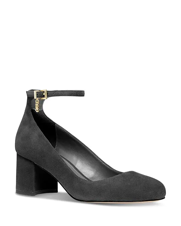 Michael Kors Perla Block Heel Pumps - Black
