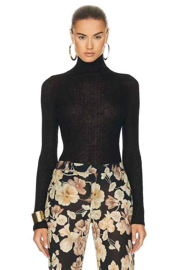 Saint Laurent Long Sleeve Sweater - Noir