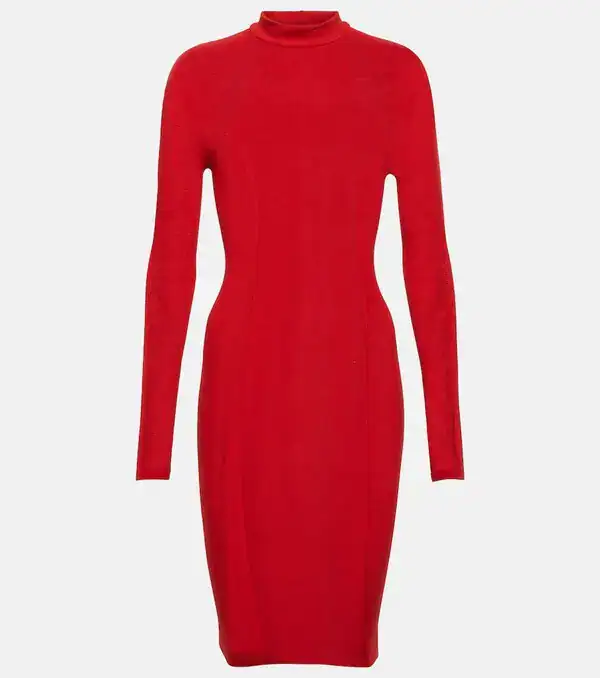 Wolford X Simkhai Logo Jersey Minidress - Red | Editorialist