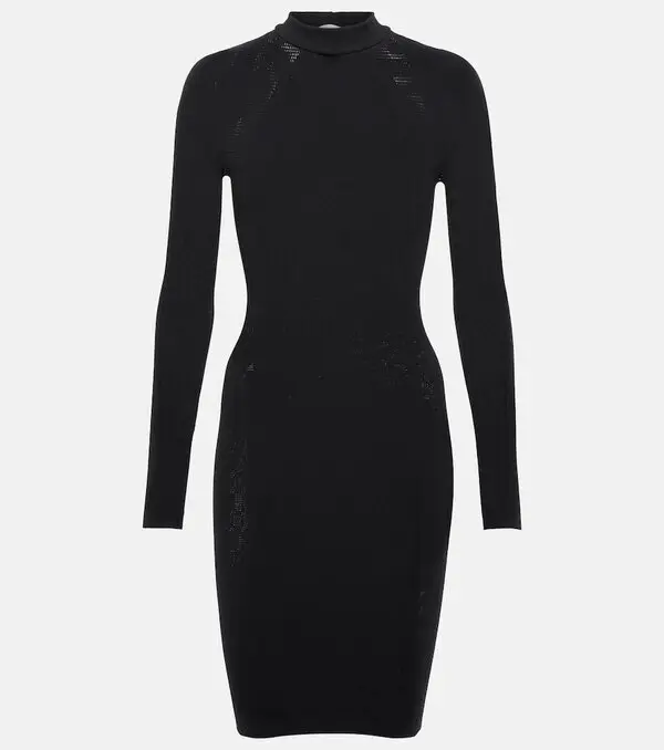 Wolford X Simkhai Logo Jersey Minidress - Black