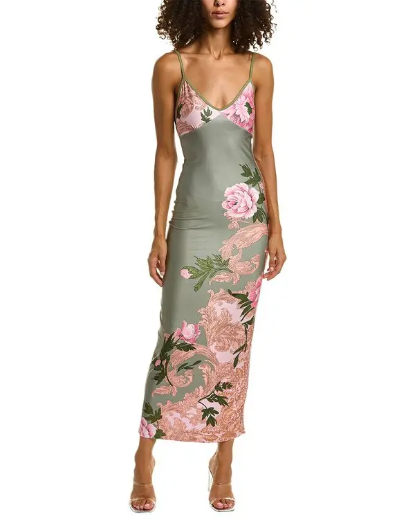 Buy EMMIE ROSE Maxi Slip Dress - Green At 69% Off | Editorialist