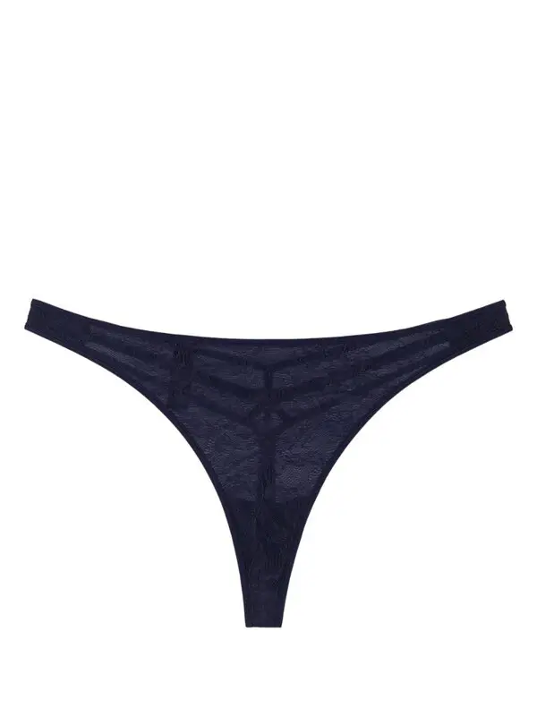 Marlies Dekkers Space Odyssey Strappy Thong - Blue