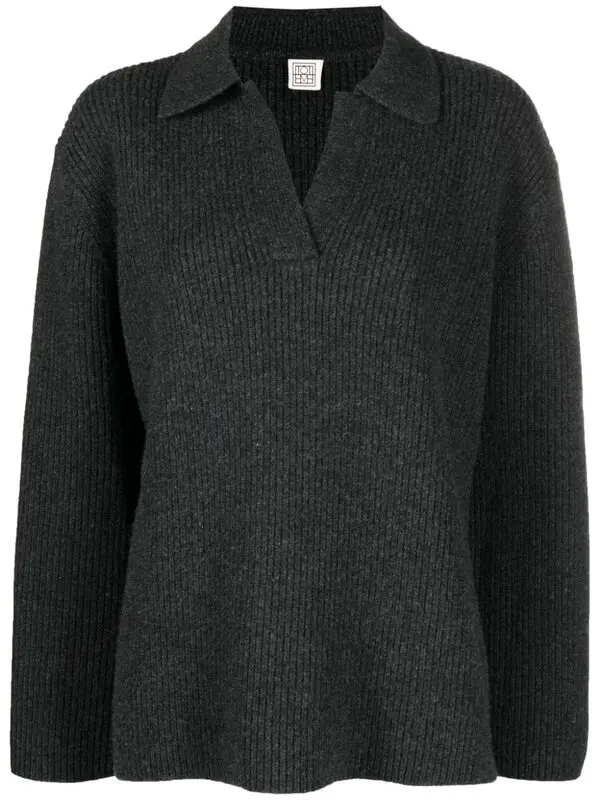 TOTÊME Polo Collar Wool-blend Jumper