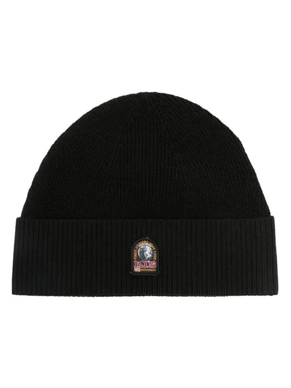 PARAJUMPERS Logo-patch Merino-blend Beanie