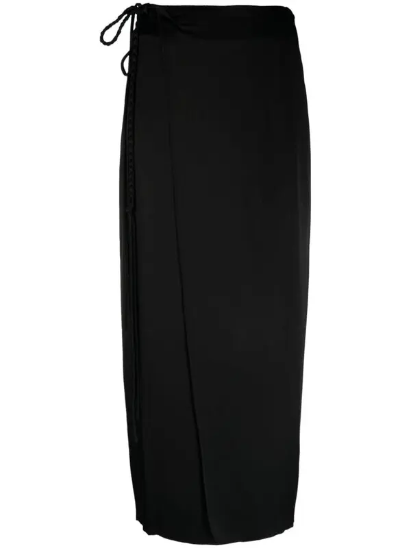 Nanushka Racha Midi Wrap Skirt