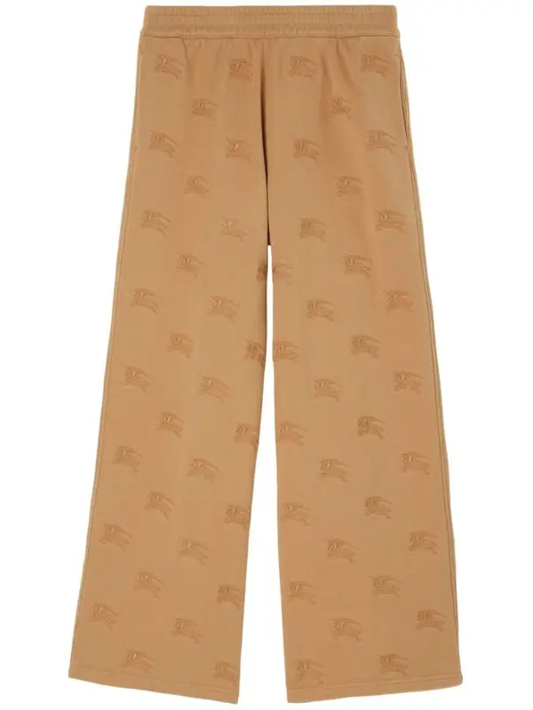Burberry Ekd-embroidered Cotton Track Pants