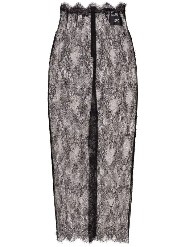 Dolce & Gabbana Semi-sheer Lace Skirt