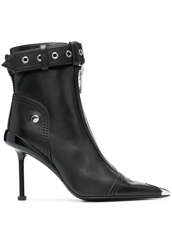 Alexander McQueen Buckle-fastening Ankle Boots