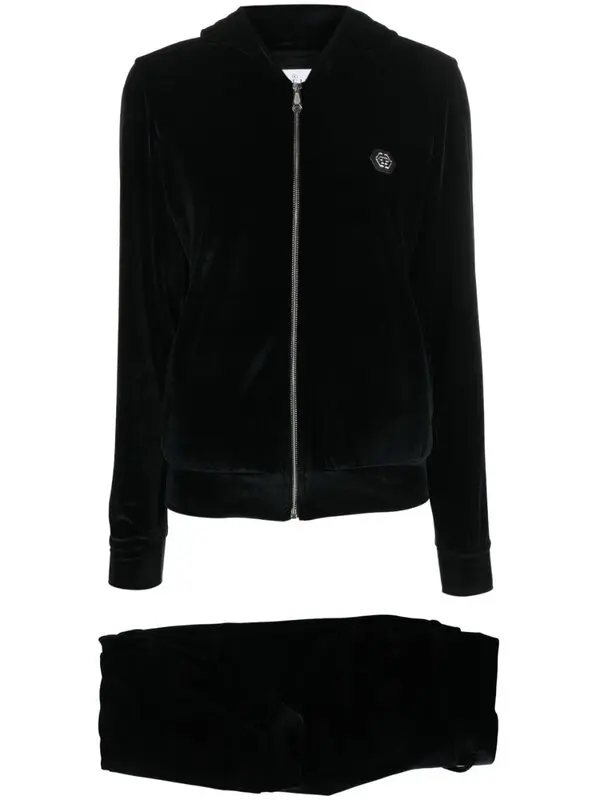 Philipp Plein 3d Skull Velvet Tracksuit