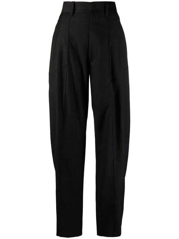 Isabel Marant Sopiavea Plaid-check Trousers - Grey