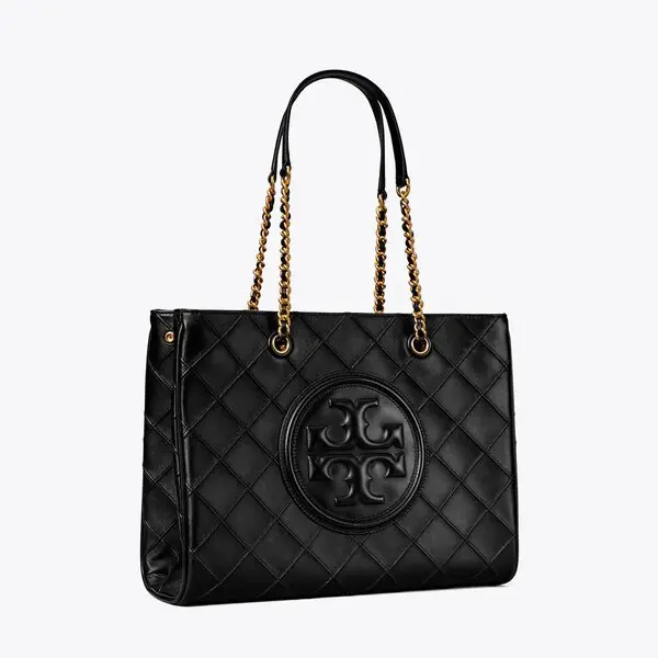 Tory Burch Fleming Soft Chain Tote - Black