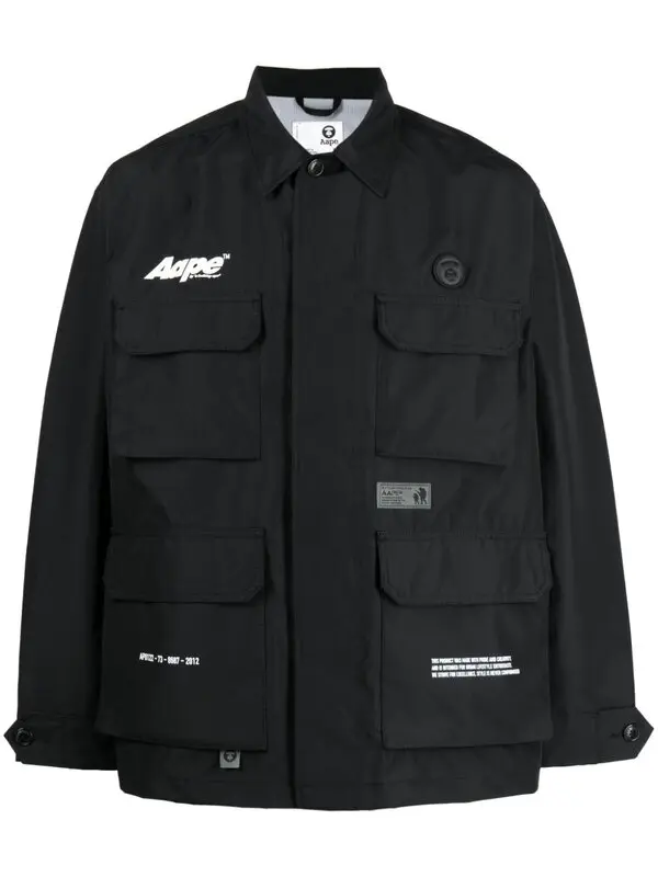 AAPE BY *A BATHING APE® Logo-print Multiple-pocket Jacket