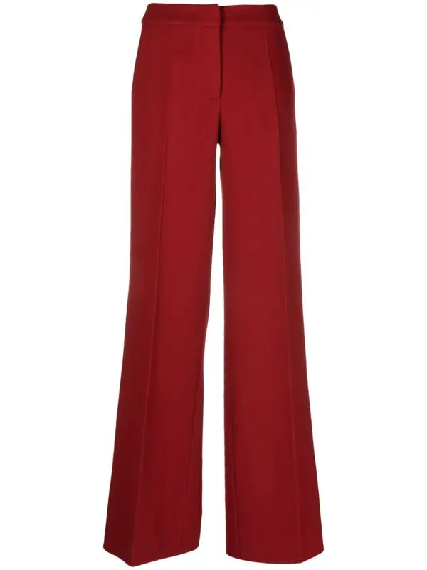 GIANLUCA CAPANNOLO Valerie Straight-leg Trousers - Red