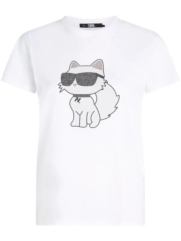 Karl Lagerfeld Ikon 2.0 Choupette T-shirt - White
