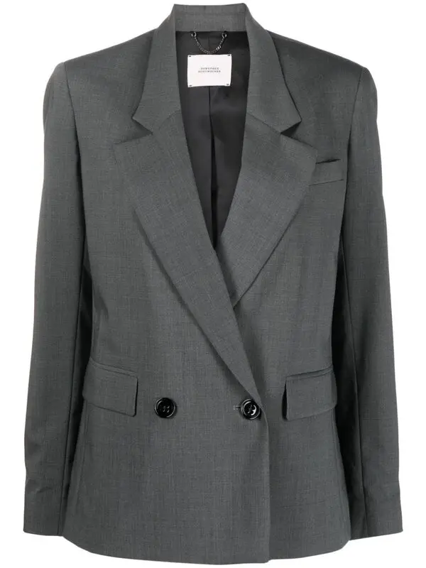 Dorothee Schumacher Double-breasted Virgin Wool-blend Blazer