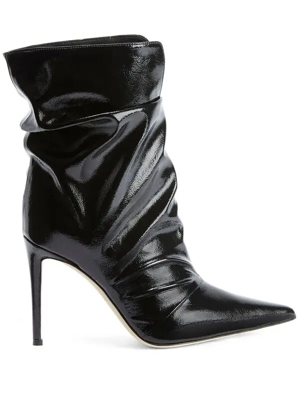 GIUSEPPE ZANOTTI 105mm Yunah Slouchy Boots - Black