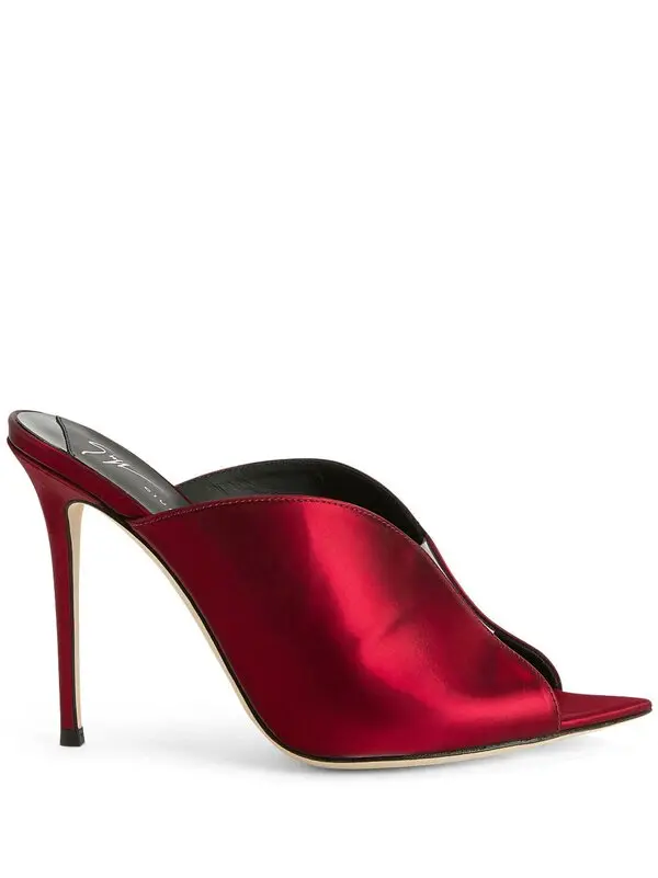 GIUSEPPE ZANOTTI 105mm Intriigo Muse Sandals - Red