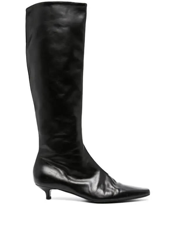 TOTÊME 35mm Slim Knee-high Boots - Black