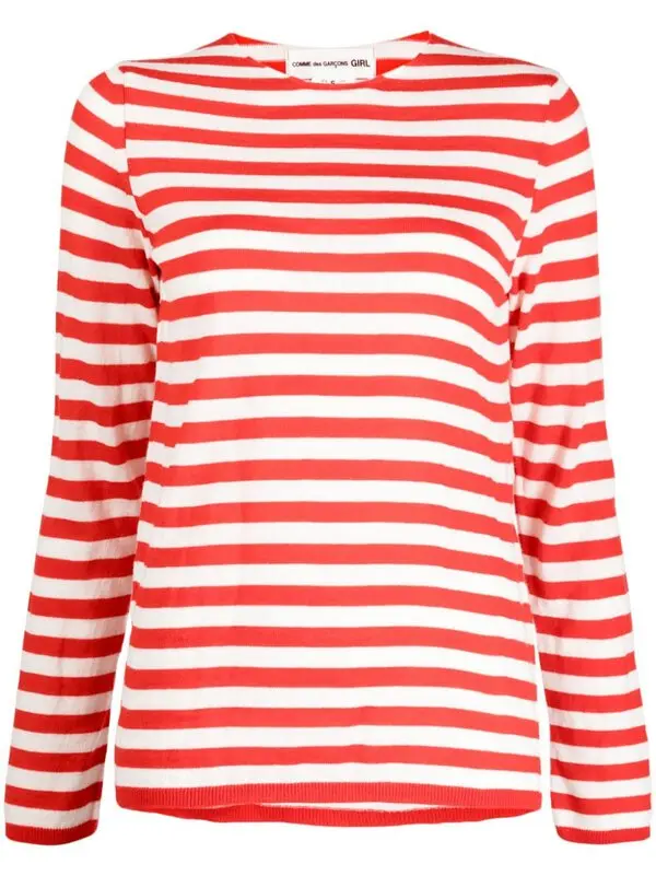 Comme Des Garçons Striped Wool-blend Jumper