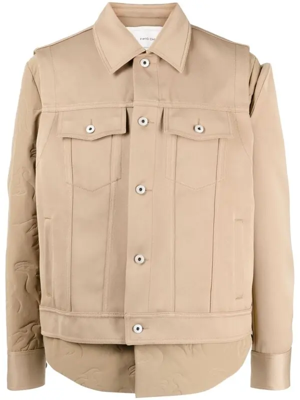 FENG CHEN WANG Logo-patch Long-sleeve Jacket