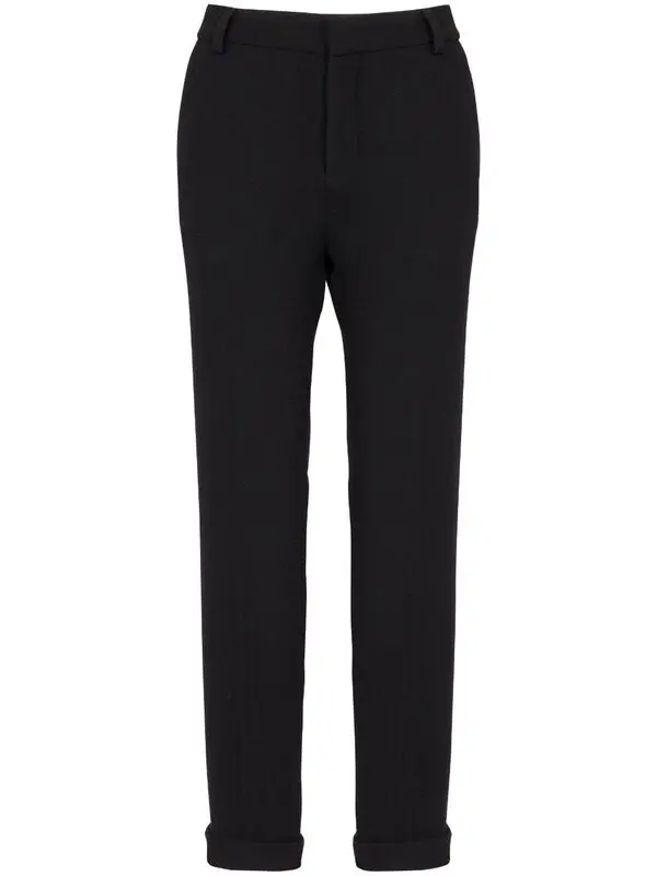 Balmain High-waisted Tapered-leg Trousers