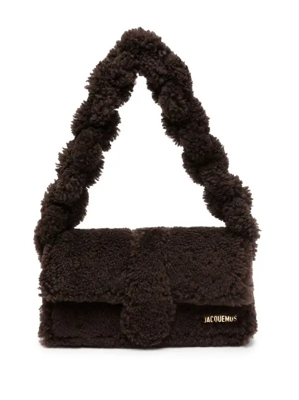 Jacquemus Le Bambidou Shearling Shoulder Bag - Brown