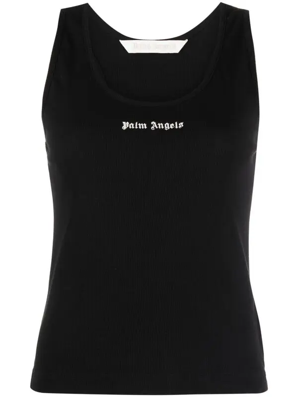 Palm Angels Logo-print Racerback Top