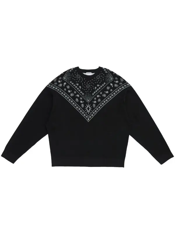 COUNTY OF MILAN Marcelo Burlon Bandana-print Crewneck Jumper