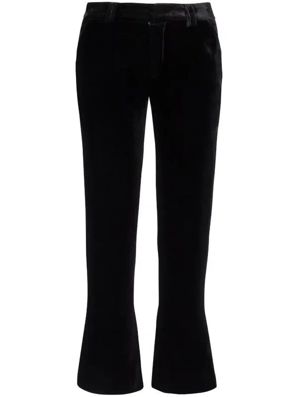 Balmain Cropped Velvet Trousers
