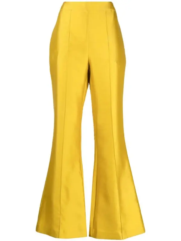 MACGRAW Circa 72 High-rise Flared Trousers - Gold