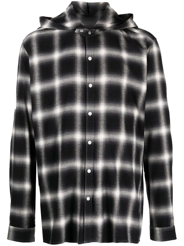 MOSTLY HEARD RARELY SEEN Gradient-effect Scarf-detail Shirt