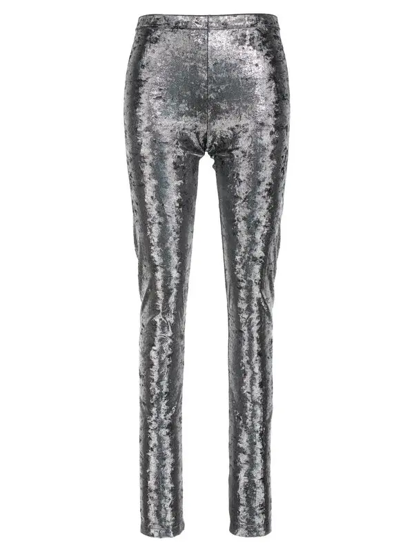 Junya Watanabe Lame Leggings - Silver