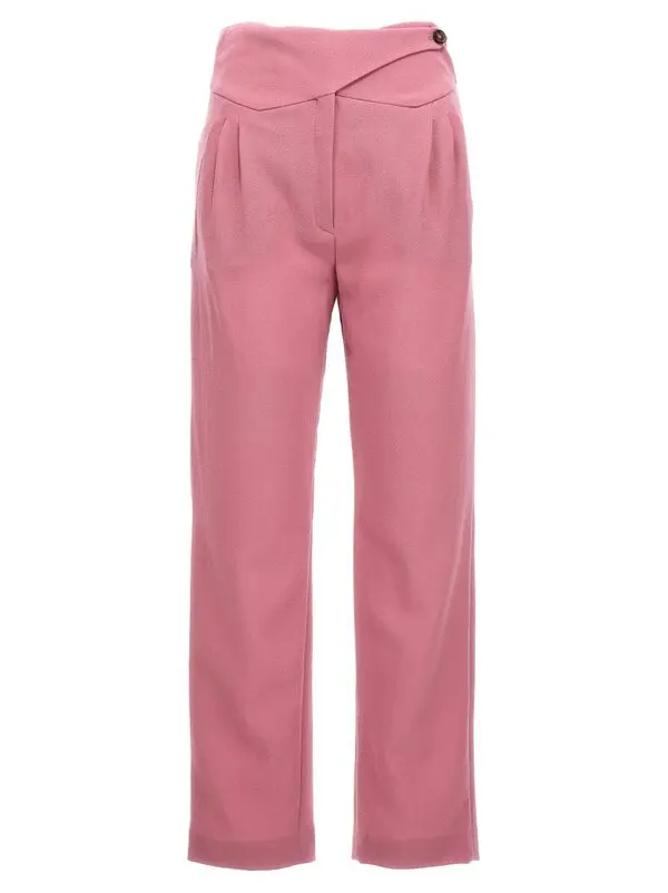 BLAZÉ MILANO Virgin Wool Trousers - Pink