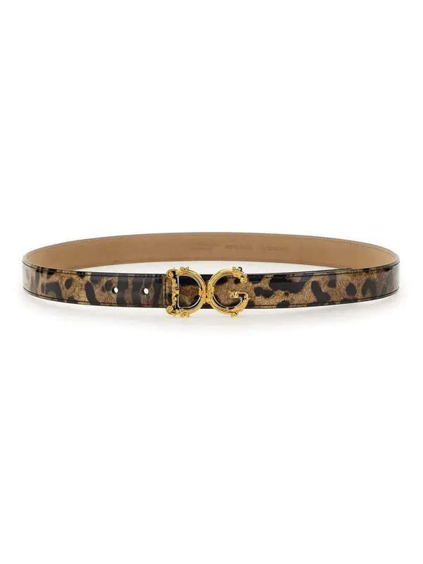 Buy Dolce & Gabbana Leopard Print Belt - Multicolour At 33% Off ...